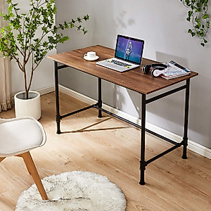 Computer Desk, Sturdy Office Desk, Modern Simple Study Desk, Writing Computer Desk, Home Office Desks, Rustic Computer Table, Home Office Industrial Style Laptop Table, Work Desk, Notebook Desk