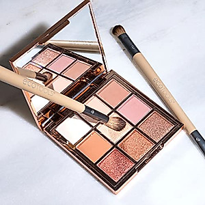 EcoTools Eye Enhancing Duo Makeup Brush Kit, For Enhanced Eye Look, Use to Define, Blend, Smudge, and Shade, 2 Piece Set