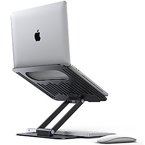 Lamicall Adjustable Laptop Stand, Laptop Stand for Desk, Portable Laptop Riser,Ergonomic Computer Notebook Stand Holder for MacBook Air Pro, Dell XPS, HP-Black