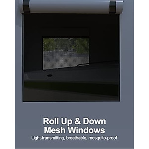 GAOMON 13' X 20' Heavy Duty Carport, Portable Garage with Front & Rear Doors,4 Windows, Reinforced Steel Poles & 180 g PE Waterproof Canopy, for Pickup Truck, and Boat, Silver Gray