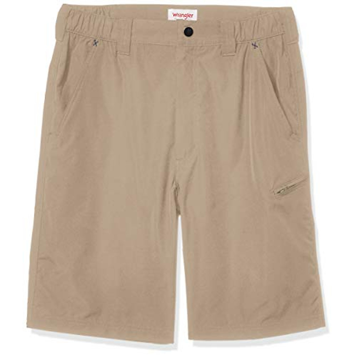 Wrangler Authentics Men's Performance Side Elastic Utility Short, Desert Sand, 36