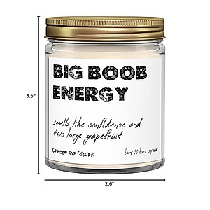 Big Boob Energy Grapefruit Soy Candle