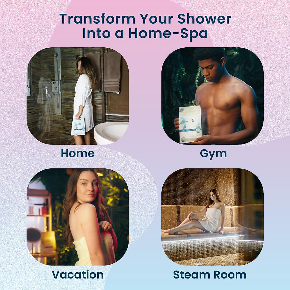 Body Restore Bath Bombs Aromatherapy 6 Pack - Christmas Gifts for Women, Stocking Stuffers, Birthday Gifts for Mom, White Elephant Gift, Travel Essentials - Bloom Shower Steamers