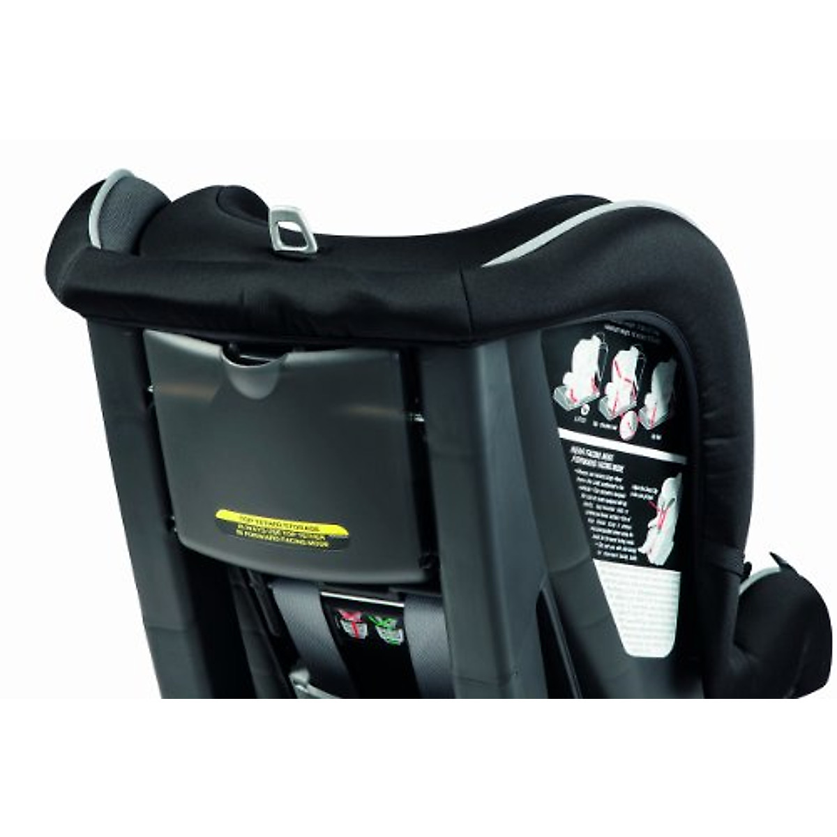 Peg Perego Primo Viaggio Convertible - Reversible Car Seat - Rear Facing for Children 5 to 45 lbs and Forward Facing for Children 22 to 65 lbs - Made in Italy - Licorice (Black)