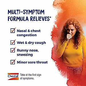 Boiron Chestal Adult Cold and Cough Syrup for Nasal and Chest Congestion, Runny Nose, and Sore Throat Relief - 6.7 Fl oz