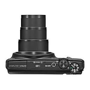 Nikon COOLPIX S9600 16MP WiFi Camera w/ 22x Optical Zoom (Black) (Discontinued by Manufacturer)