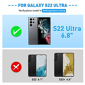 Galaxy S22 Ultra Battery Case, 5000mAh Extended Phone Charging Case & Kickstand & Dual Device Charging, Rechargeable Backup Charger Case for Samsung S22 Ultra 5g(6.8") Black