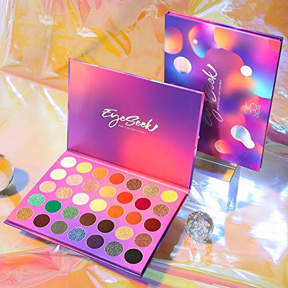 EYESEEK Bright Eye Makeup Sets, Eyeshadow Palette, High Pigmented Pallets, Matte Shimmer Eye Shadow Plattet Gift Sets Starter Kit for Halloween