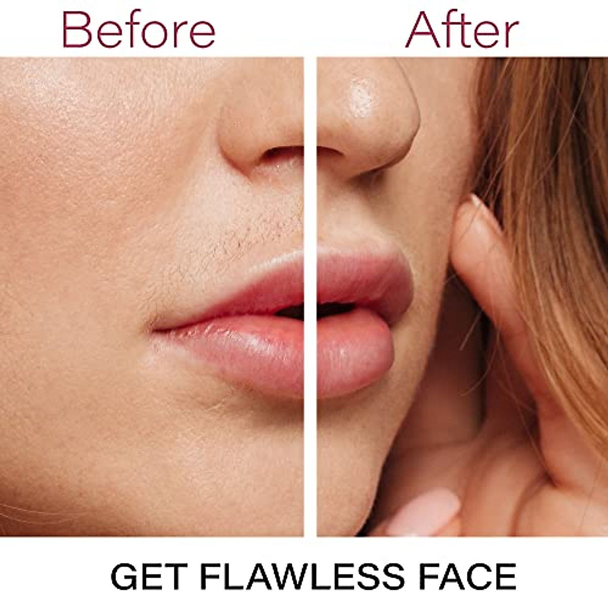 Facial Hair Removal for Women | Electric Razor Device Small Mustache Dermaplaning Remover Tools Tweezers Epilator Trimmer Face Dermaplane Shavers Beauty Gadgets Accessories by VISOFO (Coral)