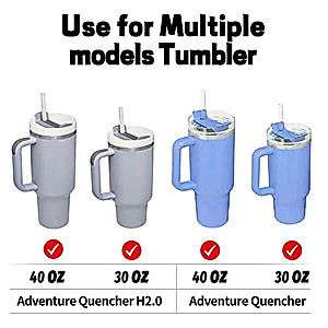 8 Pcs Spill Proof Stopper Kit Use For Stanley 40oz & 30oz Tumbler With Handle, Amazing Silicone Accessories For Stanley Cups Adventure Quencher 1.0 And H2.0