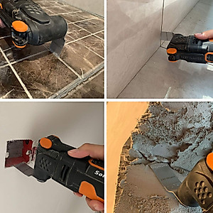 Oscillating Tool Blades, HEMUNC 6PCS Oscillating Multi Tool Diamond Saw Blades for Grout Removal, Flush Cut, Compatible with Dewalt Bosch Dremel Rockwell Makita Fein Multimaster Milwaukee and More