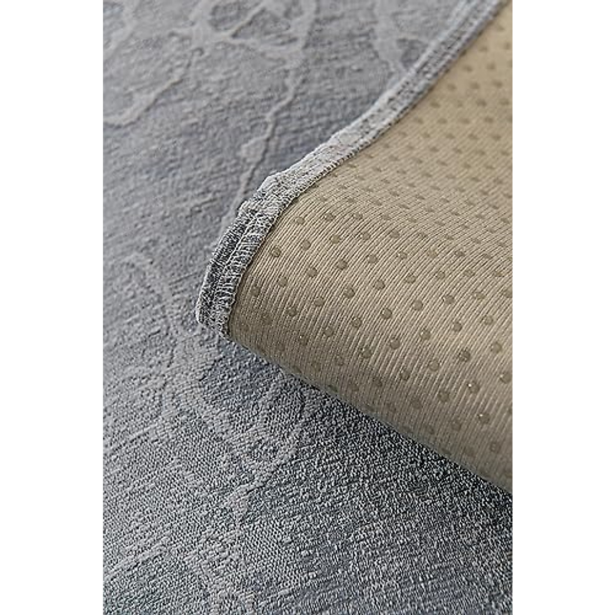 Huierxun Luxury Solid Color Chenille Sofa Cover Marble Pattern Soft Sofa Slipcover Non-Slip Sectional Couch Covers Anti Cat Scratch Armrest Backrest Recliner Cover (Grey,36''x36'')