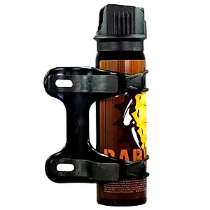 Barricade Pepper Spray for Cyclists - Bicycle Mount - Attaches to Water Bottle Cage & Multiple Other Bike Mounted Locations - 4 Ounce Can of Police Grade Pepper Spray