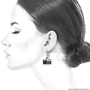 chelseachicNYC Whimsical Charm Dangle Earrings Film Camera