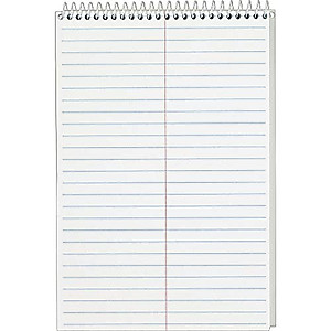 TOPS Products Steno Book, Gregg Rule, 80 Sheets/PD, 6"x9", White TOP8020 -(Pack of 12)