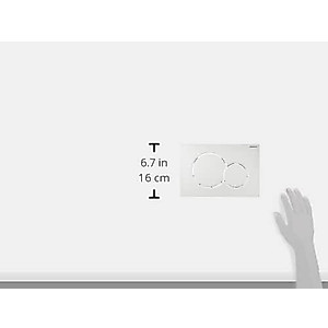 Geberit 115.770.11.5 Actuator Plate, 11.610&quotL x 6.890&quotW x 1.770&Quoth, Alpine White