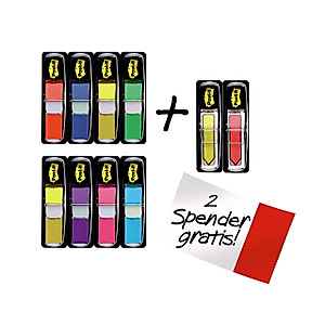 Post-it Flags Value Pack, 35/Dispenser, 8 Dispensers/Pack.47 in Wide, Assorted Colors, Includes 48 Free Arrow Flags (683-VAD1)