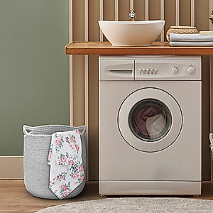 Kinton Crafts Storage Bins, Woven Baskets for Storage, Rope Basket, Blanket Storage for Living Room, Storage Organizer for Bedroom, Pack of 3 Blanket Basket