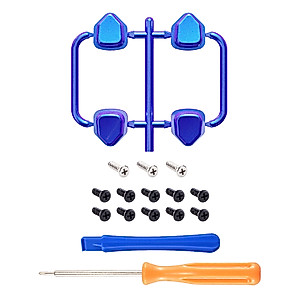 eXtremeRate Ergonomic Split Dpad Buttons (SDP Buttons) for PS5 Controller, Chameleon Purple Blue Independent Dpad Direction Buttons for PS5 Edge, for PS4 All Model Controller - Controller NOT Included