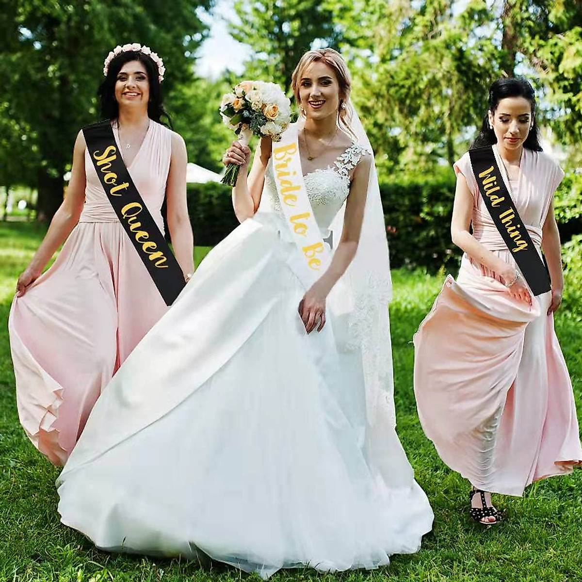 Ranp 12 Pack Bride to be Sash and Bachelorette Sashes for Bridesmaid,Funny Bachelorette Party Favors,Decorations for Bridal Party,Bridal Shower