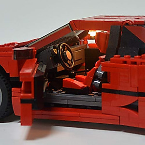 ASTEM Led Kits for Lego Ferrari F40, Led Only for Lego10248 (Light Only,Not Include The Lego Set).
