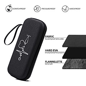 MXCOIRTP Stethoscope Case for 3M Classic III, Lightweight II S.E, Extra Room for Nurse Accessories and Medical Equipment, Hard Carrying Case with Mesh Pocket, Black (Case Only)