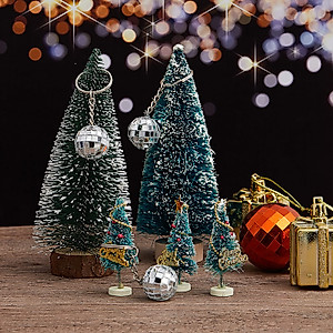 Kigeli 150 Pack Disco Ball Keychain Bulk 0.79'' Discoball Ornaments Silver Disco Accessories for 1970s Disco Party Favor