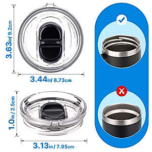 Bluwing 20 oz Screw Top Lid Replacement for YETI 20oz Travel Mug with Threads Only, Stronghold Lid Spill Proof for 20oz YETI Threaded Travel Mug(1 Pack)