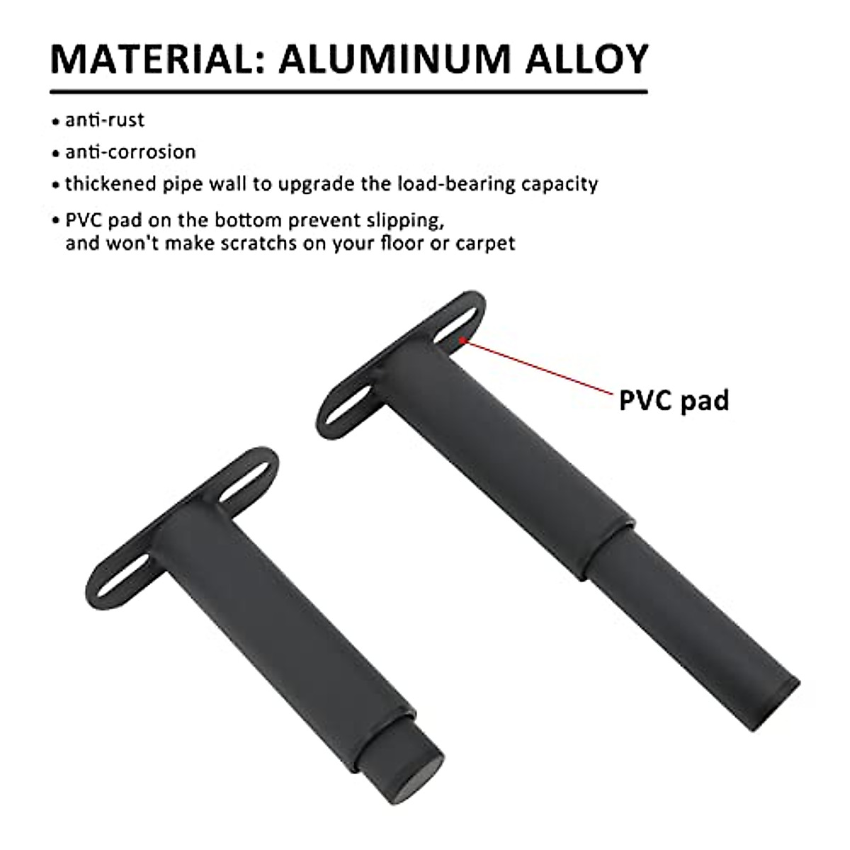 Adjustable Height Center Support Leg for Bed Frame, 5.1" to 9.5" Metal Adjustable Center Frame Slat Support Leg, Sofa Furniture Cabinet Bed Frame Support Leg for Wooden Slats and Metal Bed Frame
