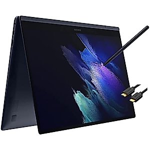 SAMSUNG Galaxy Book Pro 360 15.6" 2-in-1 Touchscreen (i7-1165G7, 16GB RAM, 2TB PCIe SSD, Active Stylus), FHD Convertible Laptop, Thunderbolt 4, Backlit, Fingerprint, HDMI Cable, Windows 11 Home