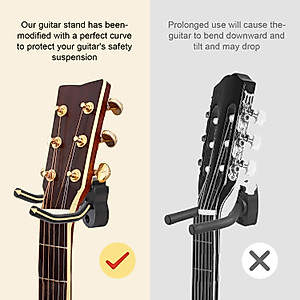 5pcs Guitar Hangers, Stands, Hooks, Holders, Wall Mount Display, For All Size of Guitar, Bass?Ukulele, Mandolin and Banjo (5-Brackets/pack)