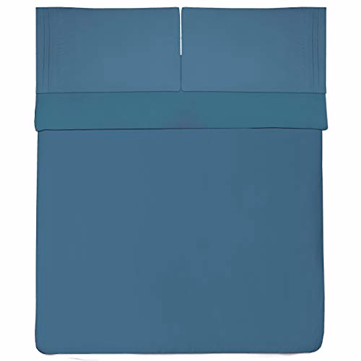 Split King Sheets - Breathable Luxury Sheets with Full Elastic & Secure Corner Straps Built In - 1800 Supreme Collection Extra Soft Deep Pocket Bedding Set, Sheet Set, Split King Size, Teal