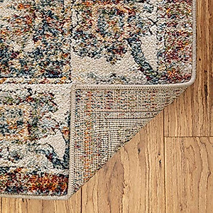 Unique Loom Isabella Collection Distressed Botanical Multi Area Rug (9' 0 x 12' 0)
