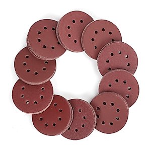 WORKPRO 150-piece Sanding Discs Set - 5-Inch 8-Hole Sandpaper 10 Grades Include 60, 80, 100, 120, 150,180, 240, 320, 400, 600 Grits for Random Orbital Sander(Not for Oscillating Tools or Mouse Sander)