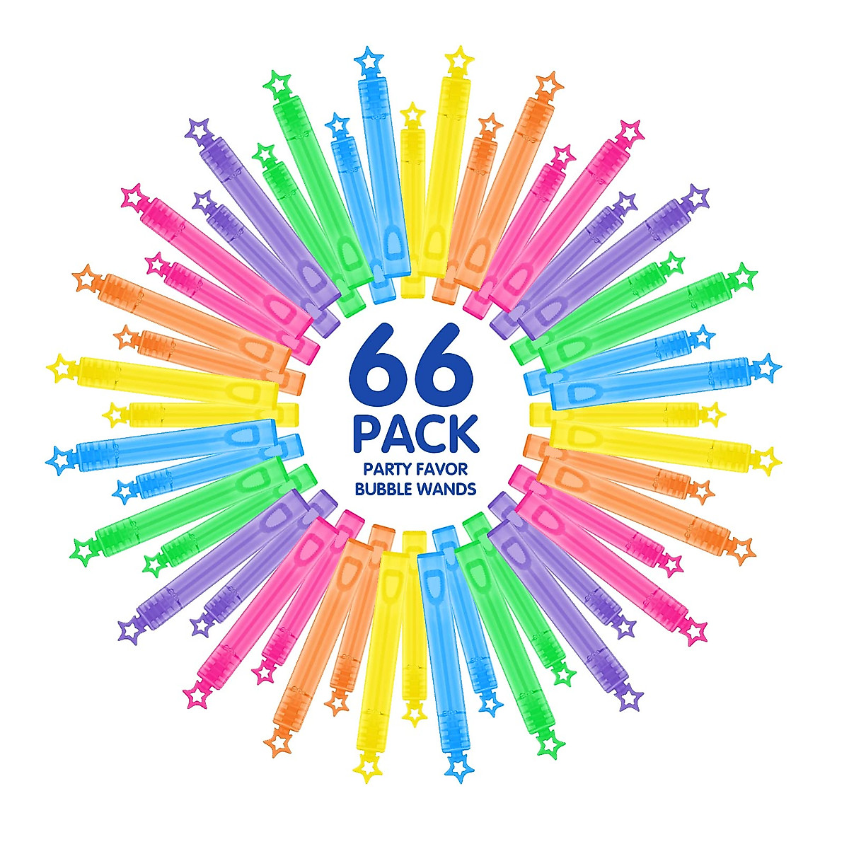 ShyLizard 66PCS Easter Bubble Wands for Party Favor, Mini Bubble Bulk Assortment Toys for Kids Boys and Girls, Bubble Maker for Birthday,Easter Party Favor, Goodie Bags, Carnival Prizes