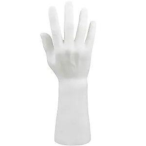 AUEAR, Male Mannequin Hand Display Jewelry Bracelet Necklace Ring Watch Glove Stand Holder White