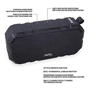 Bag Boy Unisex Mini Soundbar - Bluetooth Speaker Black