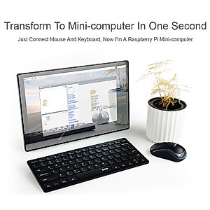 XYGStudy 13.3 inch IPS Display Monitor Capacitive Touch Control Panel Magic Mirror Screen Resolution 1920x1080 Voice Assistant with Raspberry Pi 3 A+ Inside Mini Computer Showing News Weather Time