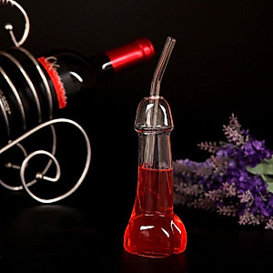 Sexy Beer Glass, Unique Funny Glass, Wine Glass Cups or Beer Juice Drinking Cups for Bar Pub KTV Decoration, Funny Gift, Bachelorette Party Favors Gifts and Supplies