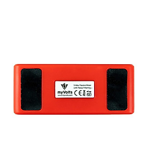 myVolts mickXer 5-way Passive Mixer with Noise Filtering - Go-Faster Red