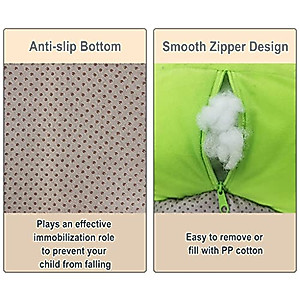 KAKIBLIN Baby Support Seat Chair, Toddler Sitting Chair Sofa Plush Learning to Sit Chair Baby Learning to Sit Chair Keep Sitting Posture Comfortable for 6-16 Months Baby (Frog)