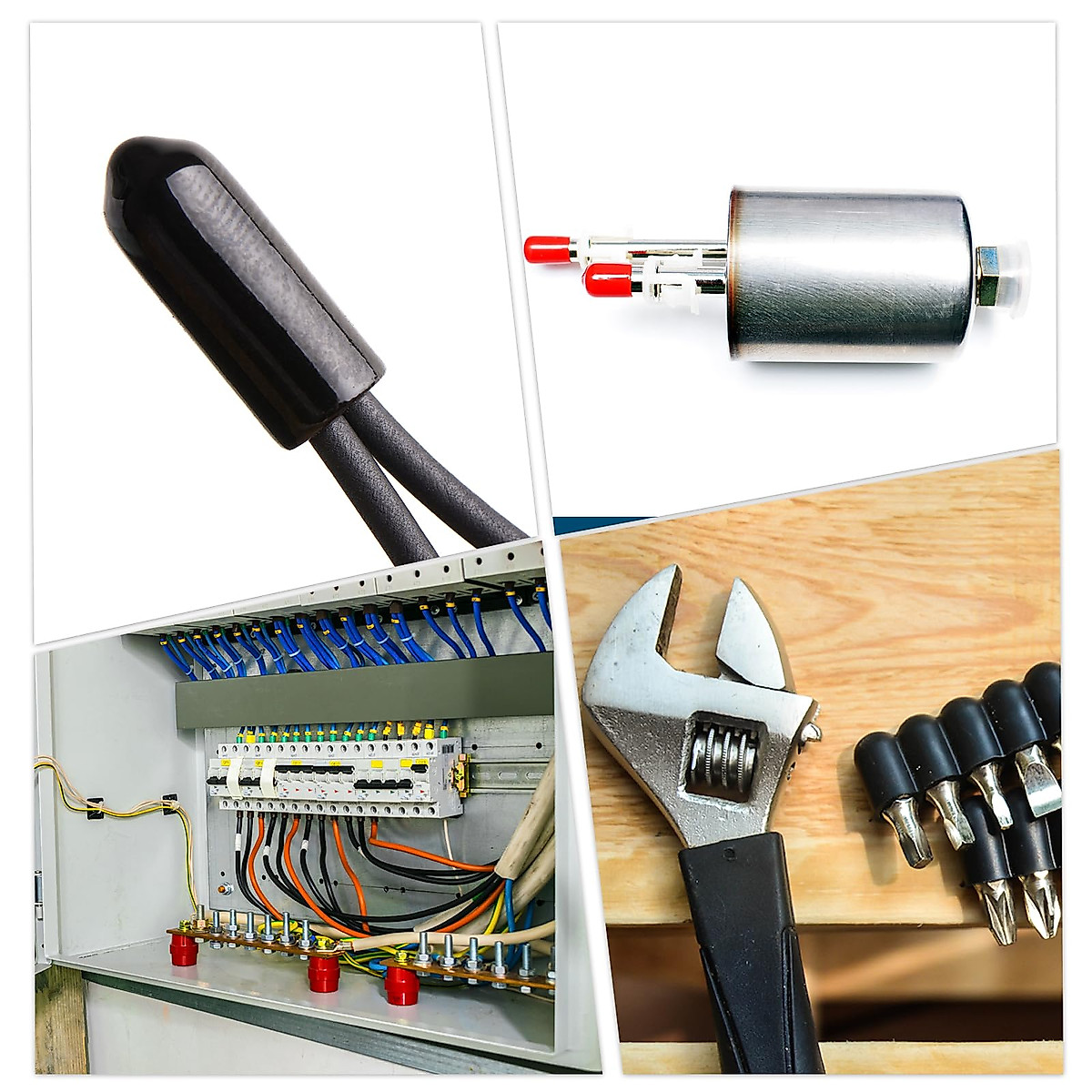 uxcell 50Pcs Rubber End Caps, 20mm/0.79" ID Flexible Rubber Caps, PVC Caps Rubber Screw for Bolts Screw Caps Thread Protectors Tube Screw Bolt, Red