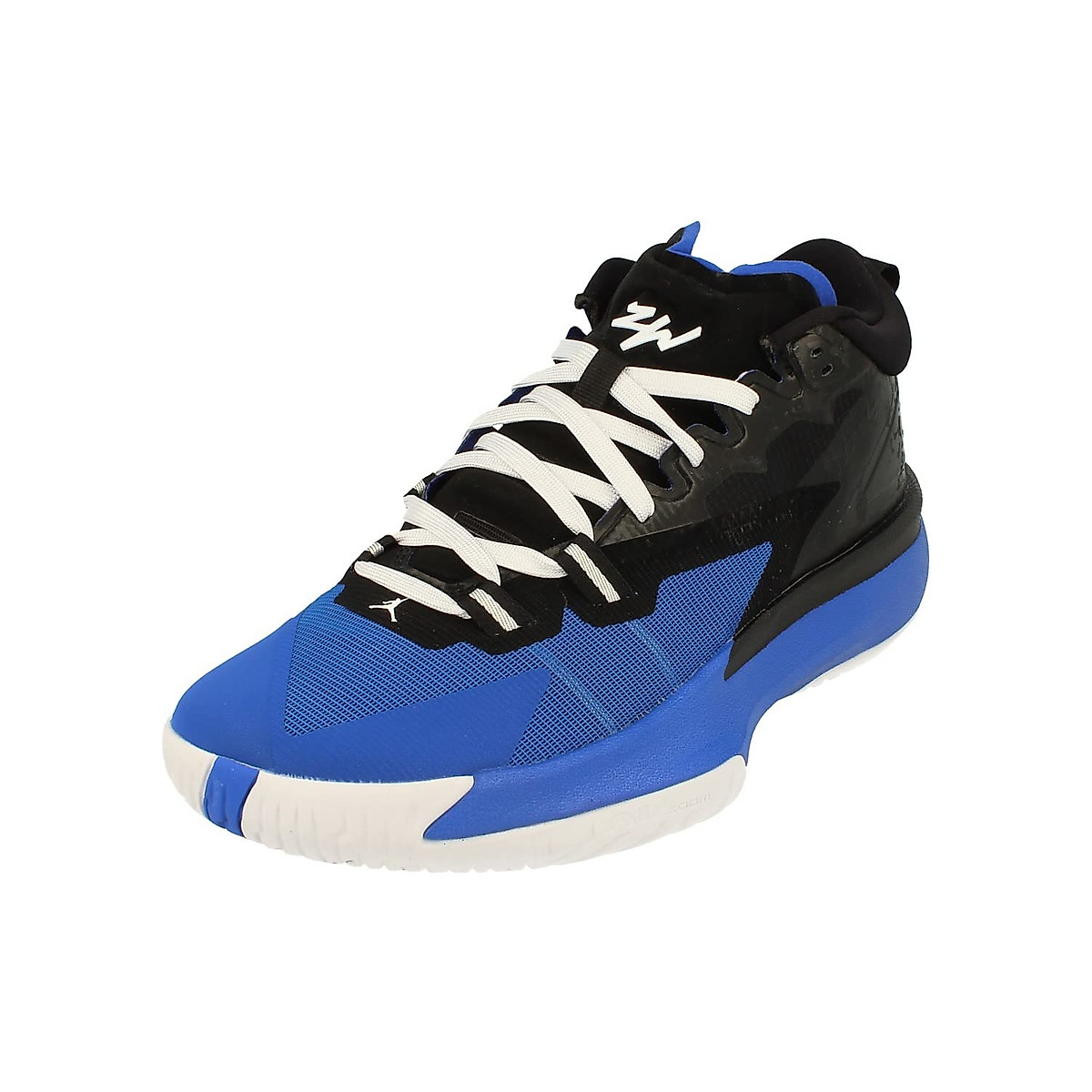 Nike Air Jordan Zion 1 Mens Basketball Trainers DA3130 Sneakers Shoes (UK 10 US 11 EU 45, Black White Hyper Royal 004)