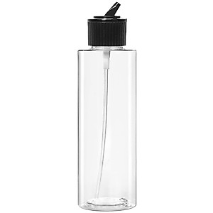 VViViD Empty Clear Plastic BPA-Free 4 Ounce Spray Bottles w/Twist Cap, Mist Spray Cap & Flip Spout Cap (2 pack)