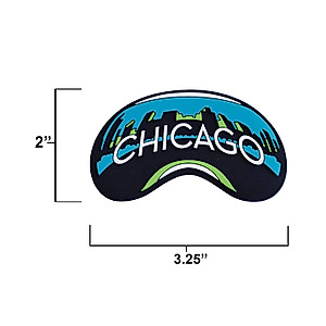 Vagabond Heart Chicago Illinois PVC Fridge Magnet - Chicago Bean Souvenir