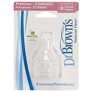 Dr. Brown`s Natural Flow Preemie Standard Nipple - 6 Nipples