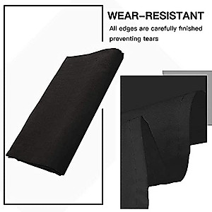 MOUNTDOG 6.5 x 10ft Black Backdrop Background for Photography, Polyester Fabric Chromakey Black Photo Backdrop Curtain Background Screen Collapsible Seamless for Photo Video Studio(Stand NOT Included)