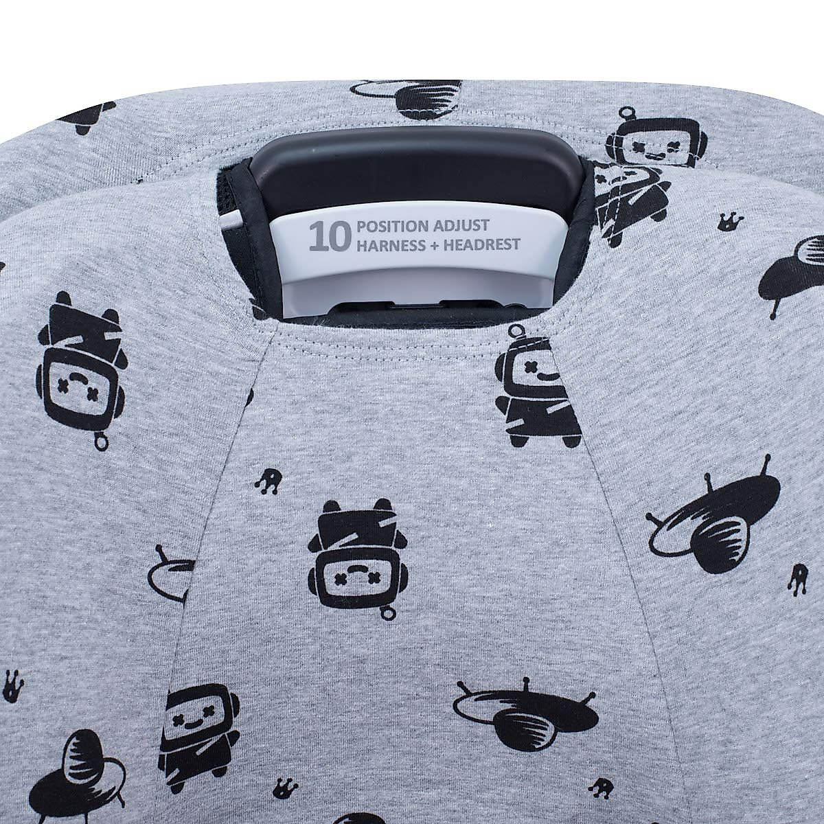 JYOKO Kids Cotton Cover Liner for car seat Compatible with Graco 4Ever DLX 4-in-1 (Cover, Robot Space)