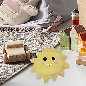 KINREX Yellow Sun Plush – Cheerful Cuddly Sun Stuffed Toy and Pillow for Kids, Bright Soft Sun Plushie, Perfect for Nursery and Playroom Decor, Measures 22 Inches