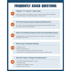 ECCPP 5-Lugs Vented-Silver Brake Rotors Ceramic Brake Pads - For Infiniti FX35 FX37 FX45 JX35 M35h M37 M56 Q50 Q60 Q70 Q70L QX60 QX70, for Nissan Murano Pathfinder Quest